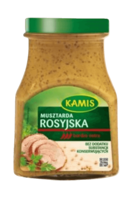 Kamis Russian Style Spicy Mustard - Musztarda Rosyjska Ostra (180g ...