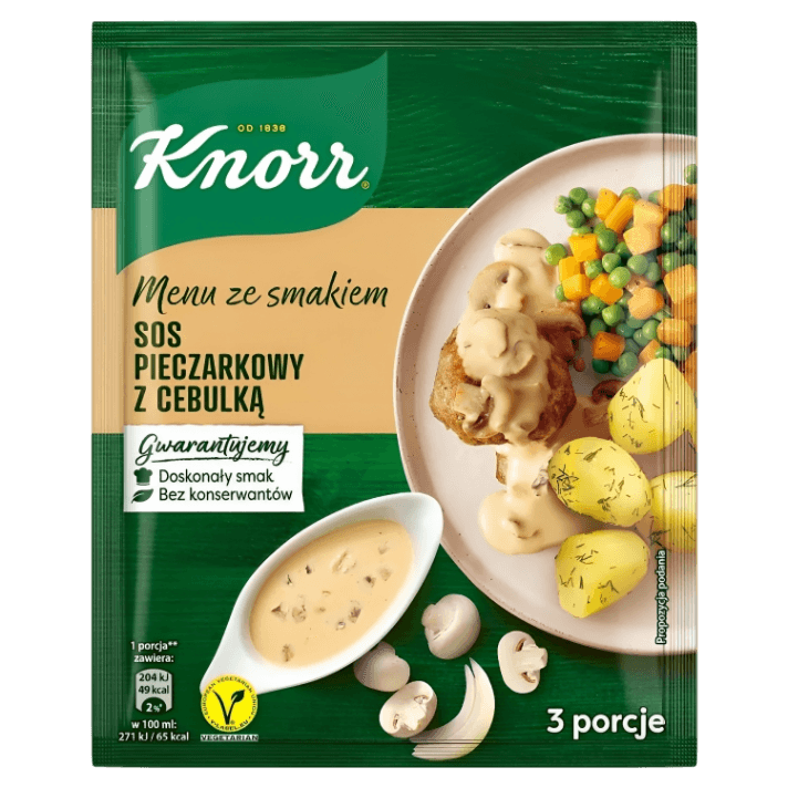 Knorr Mushroom Sauce with Onion - Sos Pierczarkowy z Cebulka (37g ...