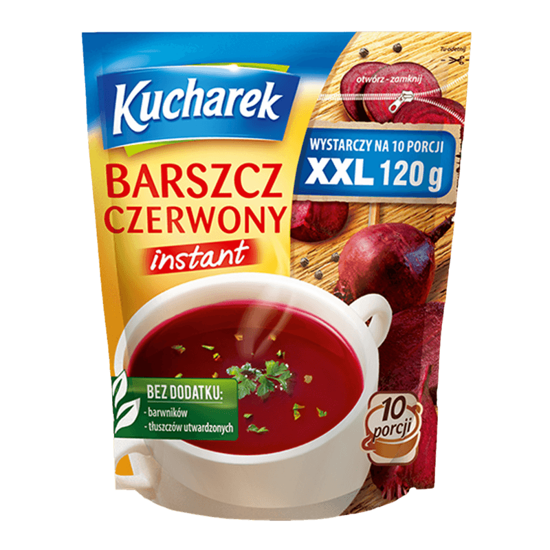 Kucharek Red Borsch XXL - Barszcz Czerwony Instant (120g) – Pierogi Store