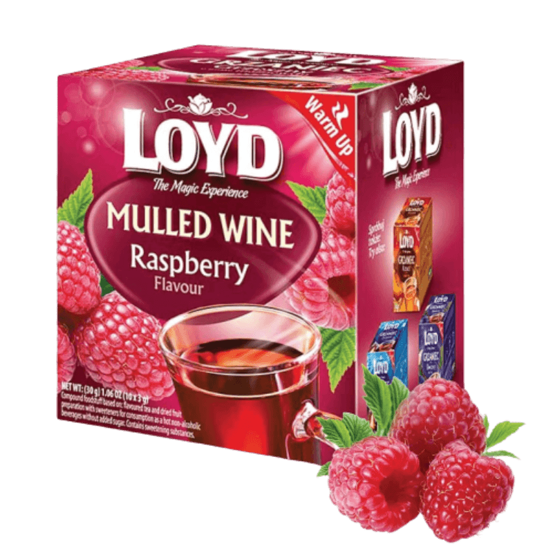 Loyd Raspberry Mulled Wine Tea - Herbata Grzaniec z Malinami (30g ...