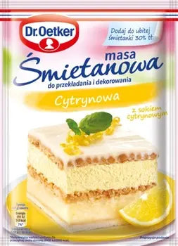 Dr. Oetker Lemon Flavored Cream Mass - Masa Śmietanowo Cytrynowa (70g ...