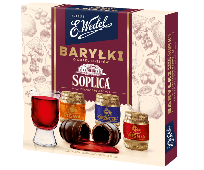 Wedel Liquor Barrels - Baryłki Czekoladki z Likierem (200g) – Pierogi Store